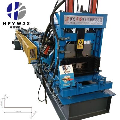 China PLC Control Cz Roll Forming Machine Automatic Purlin Roll Former for sale