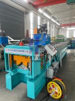 China Fully Automatic Hydraulic Ridge Cap Roll Forming Machine 400mm Input PLC Control for sale
