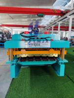 China High Efficiency 980 Glazed Tile Roll Forming Machine 16 Stations PLC Control 80mm Spindle for sale