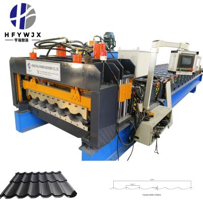 China 4-5M/min 1100 Glazed Tile Roll Forming Machine with 16 Stands for Stable Roof Panel Production for sale