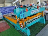 China Automatic 1100 Glazed Tile Roll Forming Machine Chain Drive 16 Row Molding for sale