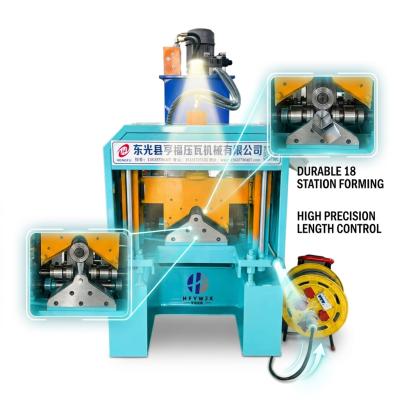 China High Accuracy Length Control 300 Ridge Cap Machine with 18 Forming Stations and 1-Inch Chain Drive for sale