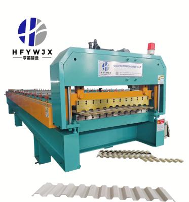 China C21 High Speed Trapezoidal Roof Sheet Roll Forming Machine with Automatic PLC Control and Patented Linear Guide Rail System for Metal Roof Panels for sale
