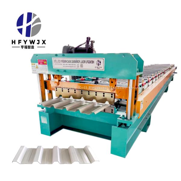 Quality Hengfu IBR 686 Roof Sheet Roll Forming Machine with 40m/min Production Speed, 23 Forming Stations, and PLC Control System for High-Efficiency Trapezoidal Metal Roofing for sale