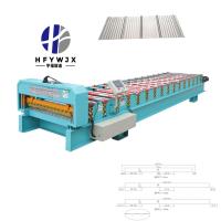 China Full Automatic 890 Profile Trapezoidal Roof Sheet Forming Machine PLC Control 16 Rollers for sale