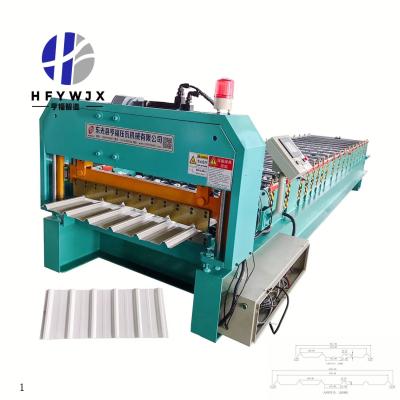 China 950T PLC Control Roll Forming Machine with 40M/min Forming Speed and 18 Row Molding for Trapezoidal Roof Sheets for sale