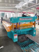 China Double Layer Corrugated Sheet Roll Forming Machine 7.5KW PLC Control for sale