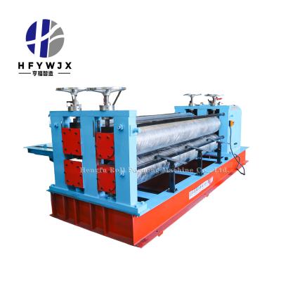 China Full Automatic Horizontal Barrel Corrugation Machine PLC Control System And 750mm-1250mm Rolling Width for sale