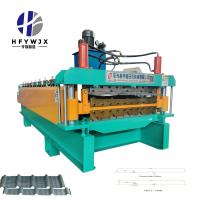China Automatic Double Layer Roll Forming Machine 840-900 11 Row Roofing Roll Former 7.5KW for sale
