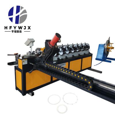 China 1.5-3mm Carbon Steel Plate Flange Making Machine For Round Air Duct Angle for sale
