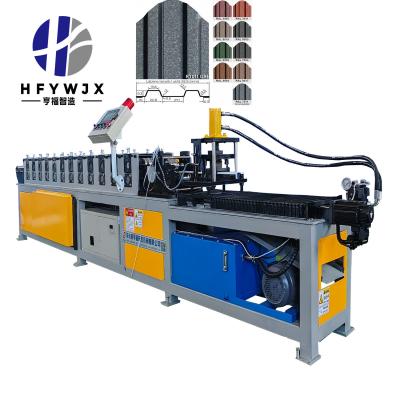 China Palisade Fence Roll Forming Machine 119mm  Width With 4kw Servo Gear Transmission for sale