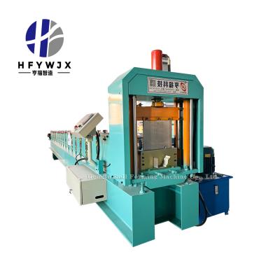 China CNC Controlled Rain Gutter Downpipe Roll Forming Machine with Hydraulic Pressure Transmission for sale