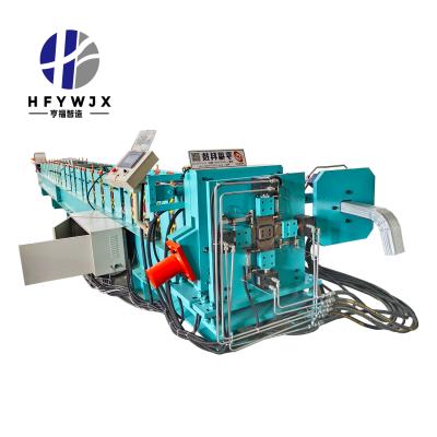 China Full Automatic PLC Control Metal Downpipe Forming Machine with 24 Forming Rollers for Customized Profiles for sale