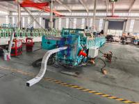 China Customized PLC Control Downpipe Forming Machine 24 Rollers Roof Wall Drainage for sale