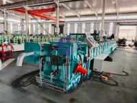China Automatic Downspout Roll Forming Machine 24 Roll Sets PLC Control for Square Round Rainwater Pipes for sale