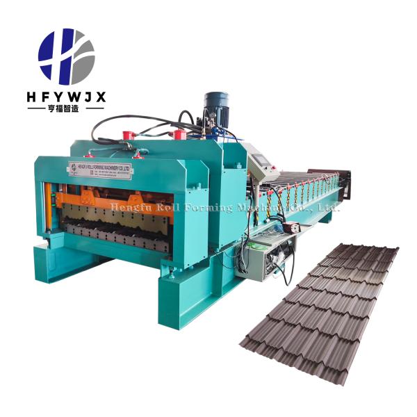 Quality High Precision 1020 Glazed Tile Roll Forming Machine With 16 Rows 4-6M/Min Forming Speed for sale