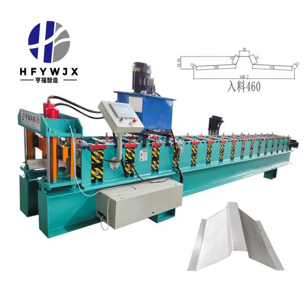 Quality 460 Ridge Cap Roll Forming Machine High Speed Durable PLC Control Metal Roofing Ridge Tile Machine for sale