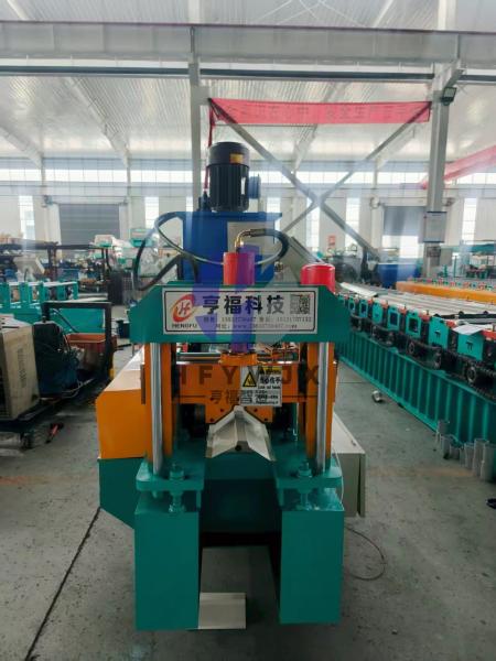 Quality 460 Ridge Cap Roll Forming Machine High Speed Durable PLC Control Metal Roofing for sale