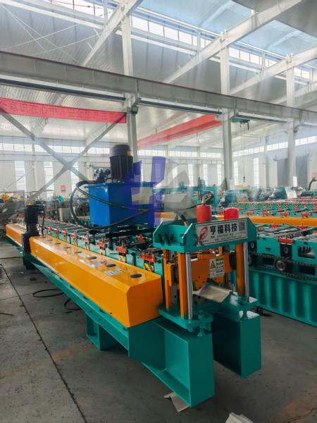 Quality 460 Ridge Cap Roll Forming Machine High Speed Durable PLC Control Metal Roofing for sale