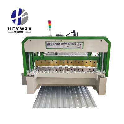 China 0.3-0.8mm Thickness C8 Roof Roll Forming Machine PLC Control System for sale