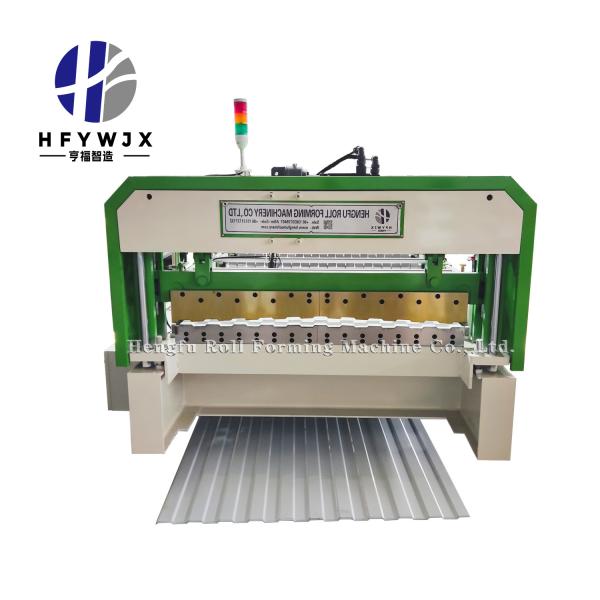 Quality 0.3-0.8mm Thickness C8 Roof Roll Forming Machine PLC Control System for sale