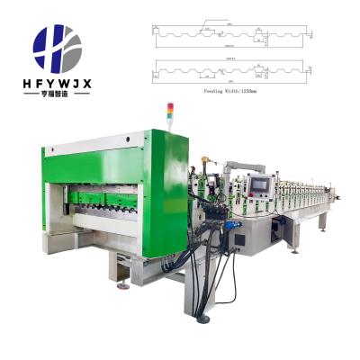 China Easy Operate PLC Control System Double Layer Trapezoidal Roll Forming Machine for Roof Panels for sale