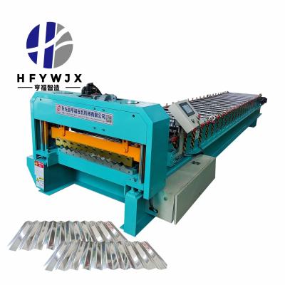 China Heavy Duty 350H Steel Frame Cold Hard Corrugated Sheet Roll Forming Machine 1000mm Feed Width  0-40M/Min for sale