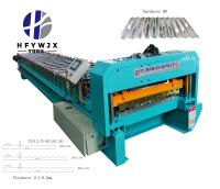China Automatic Cold Hard Plate Arc Machine 7.5kw Servo Motor 26 Sets Roll Forming 1000mm Feed Width for sale