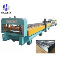 China Double Layer Corrugated Sheet Roll Forming Machine 7.5KW PLC Control for sale