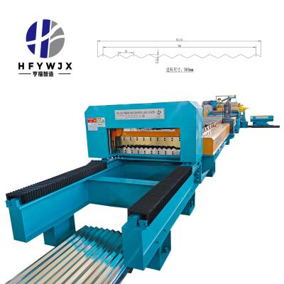 China High Precision CNC Flying Metal Sheet Shearing Machine For Metal Coil Cut To Length for sale