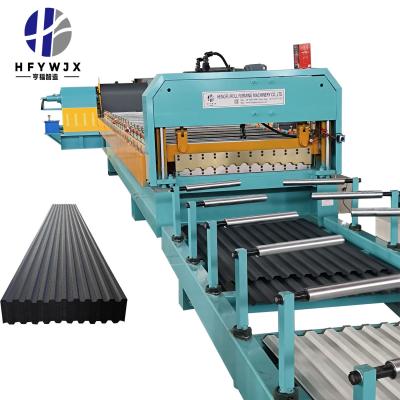 China C21 Russia Type Single Layer Trapezoid Roof Sheet Making Machine with PLC Control System, 40M/min Forming Speed, and 23 Row Molding for Metal Roofing for sale