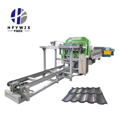 China Precision Low Failure 1110 Glazed Roofing Tile Machine With 16-21 Roll Forming Stations for sale