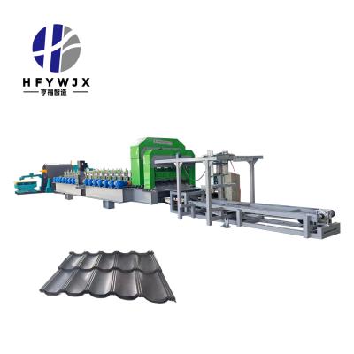 China 4-12 M/Min Speed 1110 Glazed Roof Tile Forming Machine 11kW Servo Motor 16-21 Roll Stations for sale