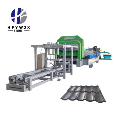 China Intelligent Control 16-21 Roll Glazed Tile Roll Forming Machine 1110  Full Automatic for sale