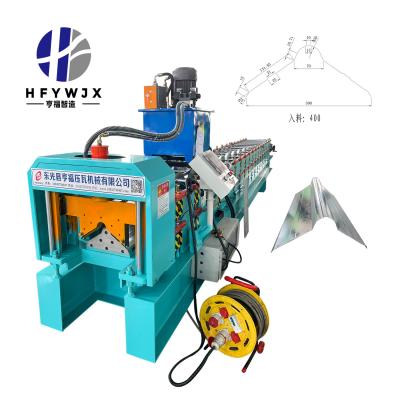 China High Precision Durable 300 Ridge Cap Roll Forming Machine with PLC Control for Roofing Systems for sale