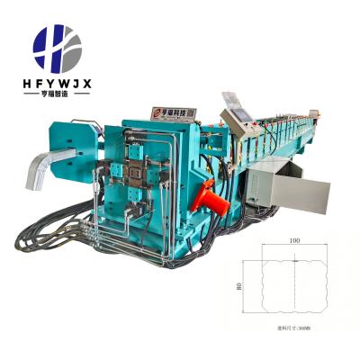 China Automatic Downspout Roll Forming Machine For Square & Round Rainwater Pipes for sale