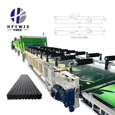 China Double Layer Roll Forming Machine with PLC Control System for Fast Change Dual Profile Trapezoidal Roofing Sheets for sale
