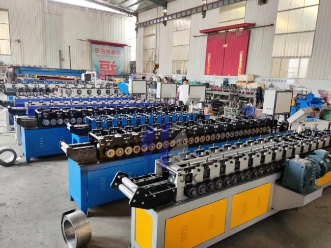 Automatic roller shutter door production line overview