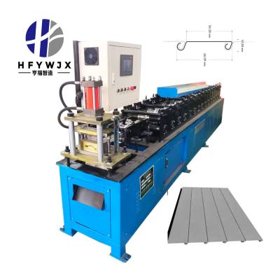 China High Speed Galvanized Steel Roller Door Roll Forming Machine PLC Control System And 16mm Wall Plate for sale