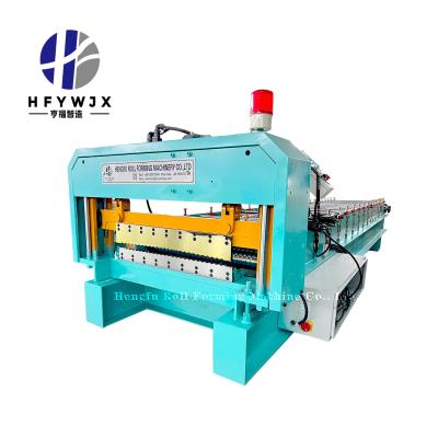 China Portable High Precision Corrugated Sheet Forming Machine with PLC Touch Screen Control for Roof Panels for sale