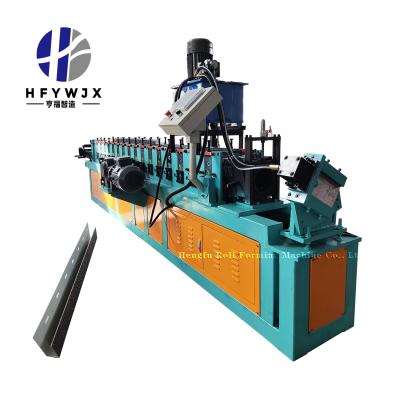 China High Speed U-channel Cold Roll Forming Machine with PLC Touch Screen Control and Hydraulic Double-Blade Cut for Metal Buildings for sale