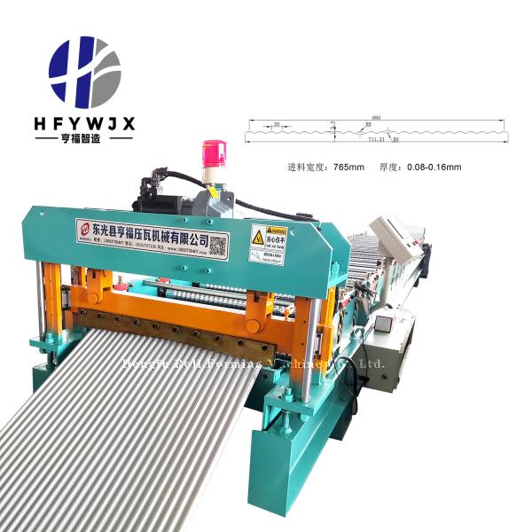 Quality Automatic 690mm Effective Width Corrugated Roofing Machine with PLC Touch Screen Control and Servo Flying Cut for sale