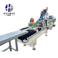 China High Performance Fence Roll Forming Machine with Non-stop Flying Shear Cutting, 16 Rows Rollers, and Automatic Stacking for sale