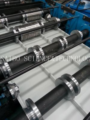China Chain Drive Roofing Roll Forming Machine With 5T Manual Decoiler for sale