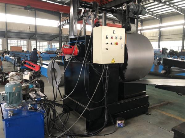 Highway Guard Rail Forming Machine 30KW With 10T Hydraulic Decoiler