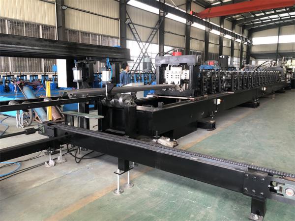 Highway Guard Rail Forming Machine 30KW With 10T Hydraulic Decoiler