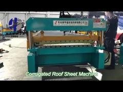 small corrugated roof sheet machine with plc control patented linear guide cutting