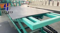 Leveling and palletizing equipment production line