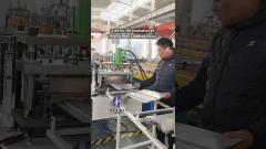 Profiled wall panel roll forming line