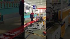 Profiled wall panel roll forming line